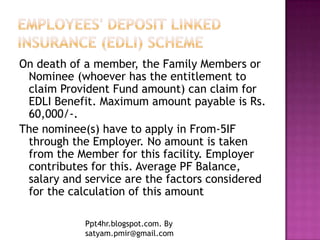 Benefits Under Epf.Ppt