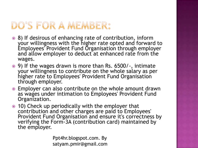 Benefits Under Epf.Ppt | Life Insurance | Insurance