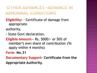 Benefits Under Epf.Ppt