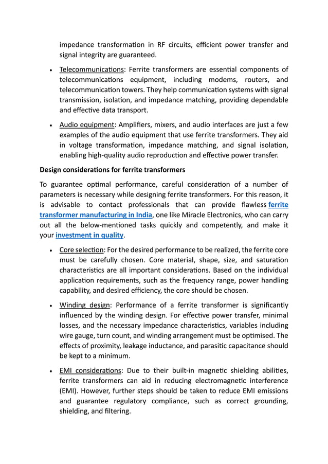 Benefits, Uses, And Design Considerations For Ferrite Transformers.pdf
