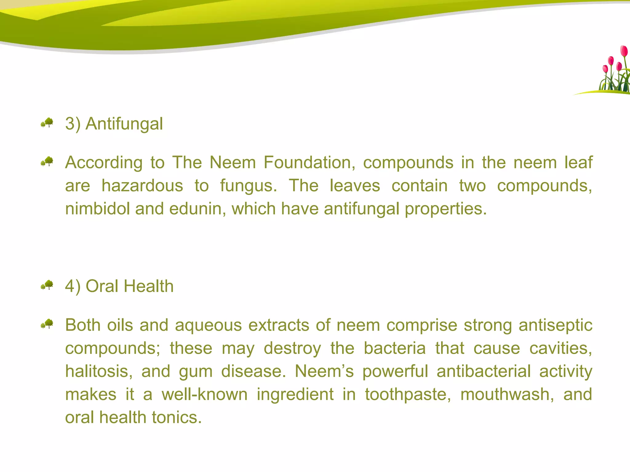 Benefits & uses of neem wonder leaf | PPT