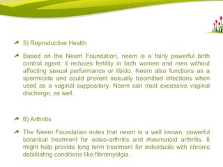 Benefits & uses of neem wonder leaf | PPT