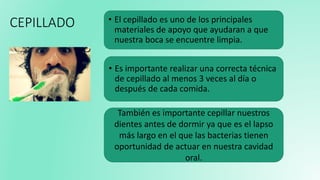 HÁBITOS DE HIGIENE DENTAL | PPTX