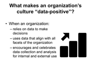 Creating a Data-Positive Culture at Your Organization | PPT