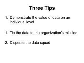 Creating a Data-Positive Culture at Your Organization | PPT
