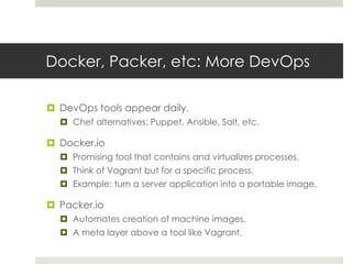Node.js, Vagrant, Chef, and Mathoid @ Benetech | PPT