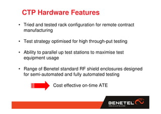 Benetel Overview 181209 | PPT