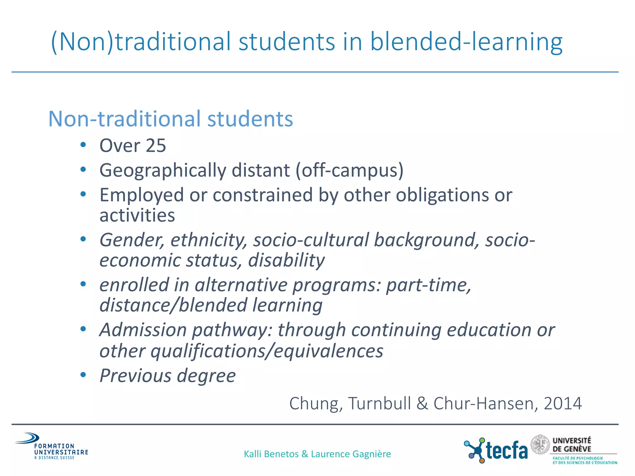 Understanding student paths in higher education blended-learning ...