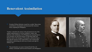 Presenation about Benevolent Assimilation.pptx | Death, Injury, or ...
