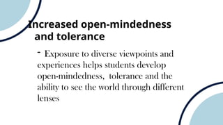 BENFITS OF DIVERSITY IN THE CLASSROOM- HASULIN | PPT