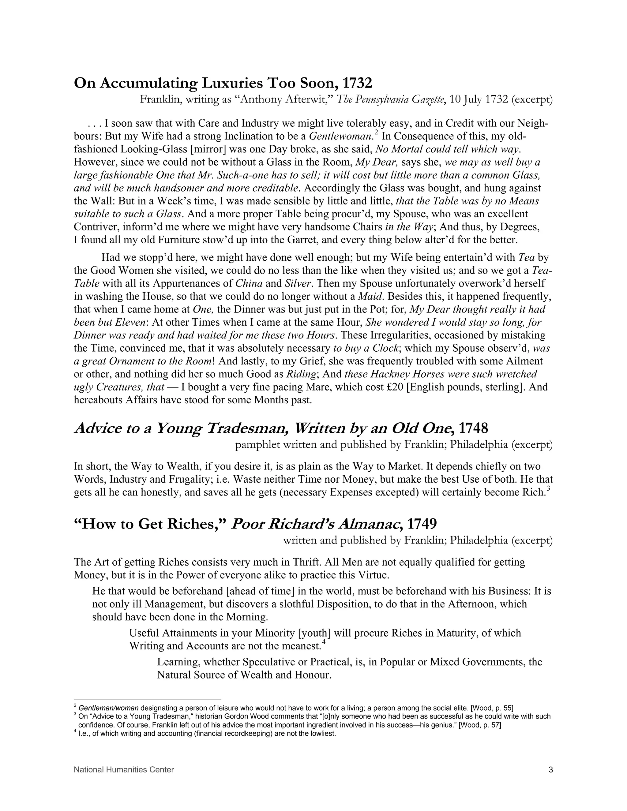 Ben franklin's 13 virtues | PDF