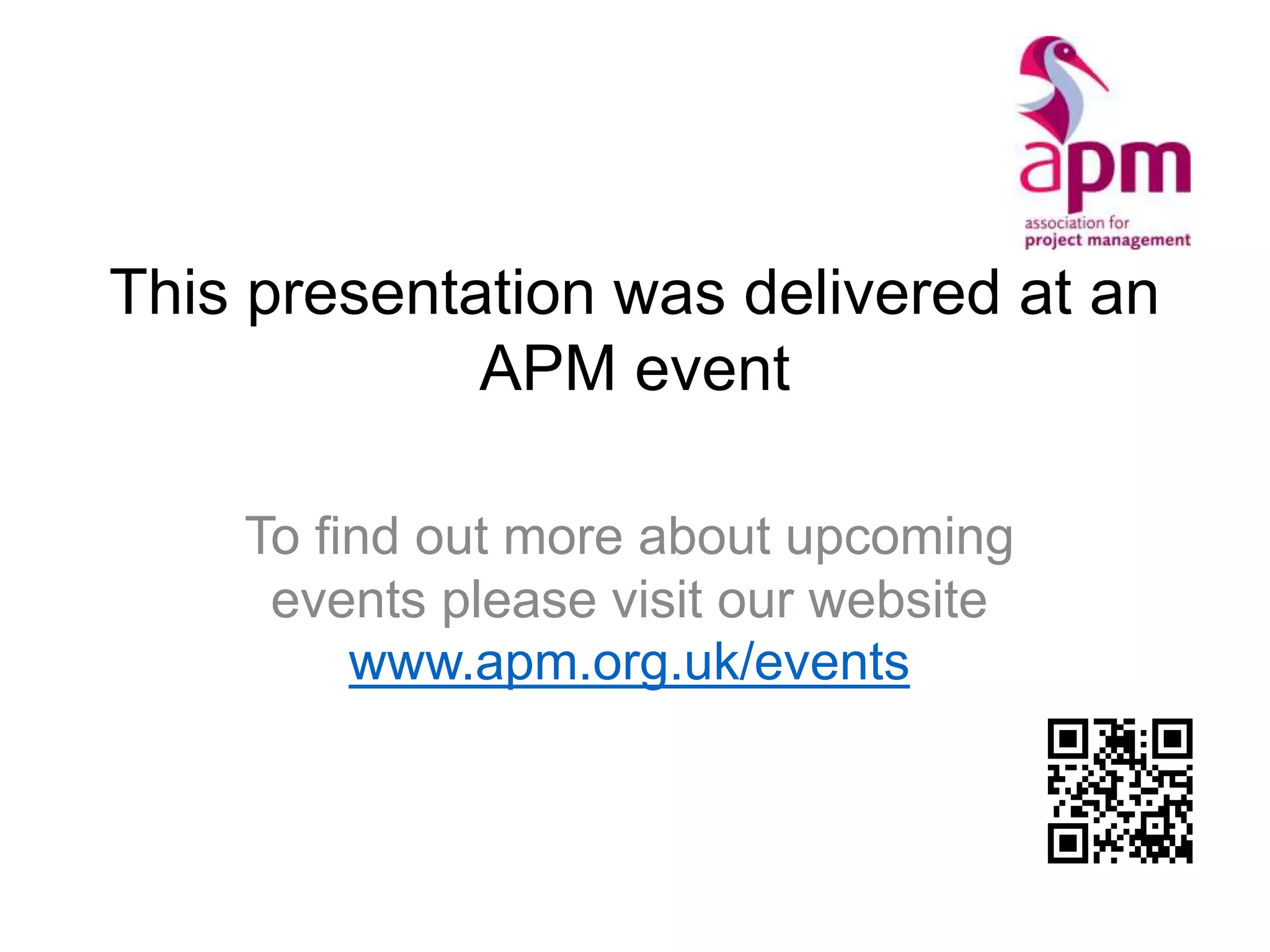 A simple approach to contingency drawdown, presented by Ben Fry, 10th ...