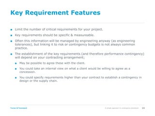 A simple approach to contingency drawdown, presented by Ben Fry, 10th ...