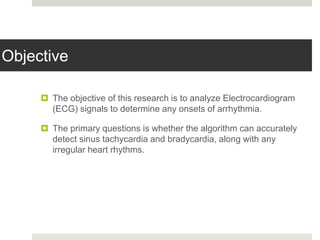 Detection of Arrhythmia | PPTX