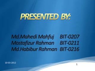 Bengali optical character recognition system | PPT