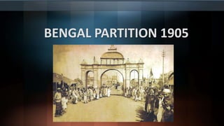 Anti Partition Movement Bengal 1905