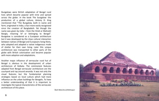 Bengal vernacular architecture of rural Bengal | PDF