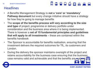 Benefits and value management at Transport for London - Ben Ganney | PPTX