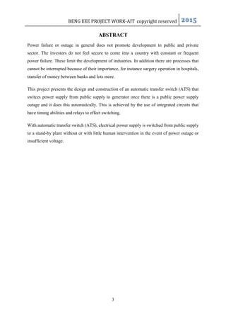 PROJECT ON AUTOMATIC TRANSFER SWITCH (ELECTRICAL).pdf
