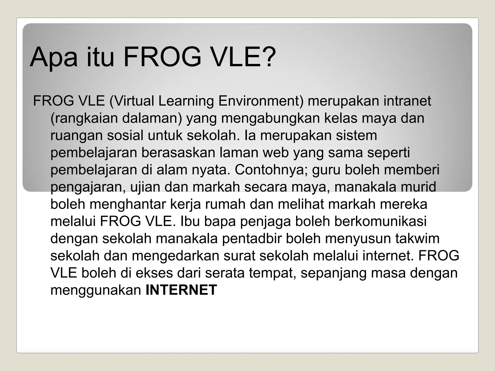 BENGKEL FROG VLE pibg edar makluman .pptx