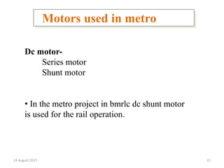 Bengloru metro rail presation | PPTX