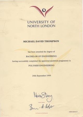 BEng Polymer engineering | PDF