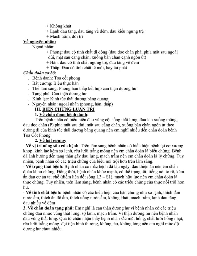 Bệnh-án-trưc-Y hoc co truyen benh hoc | DOCX