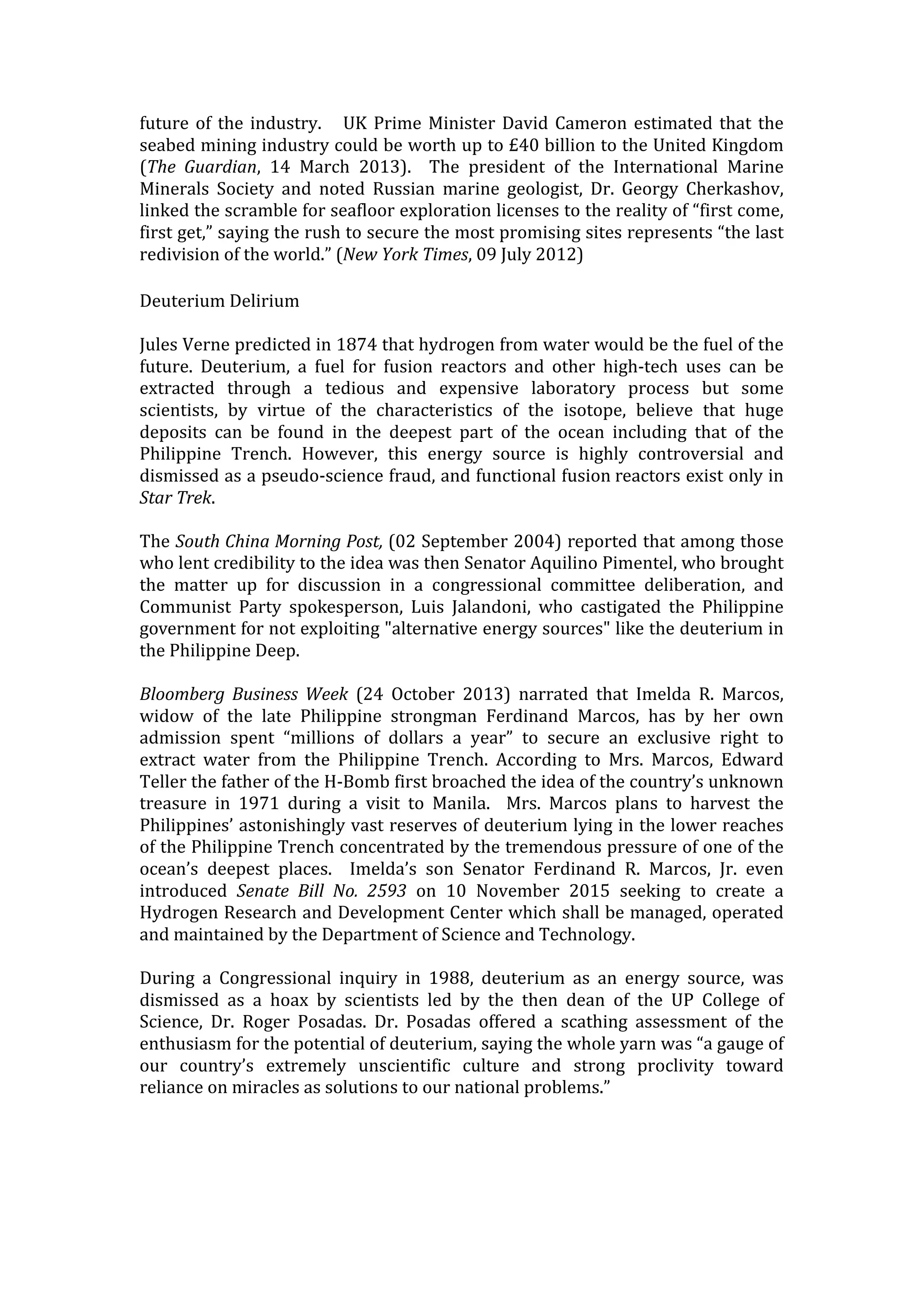 Benham rise – the rising star of philippine resources | PDF
