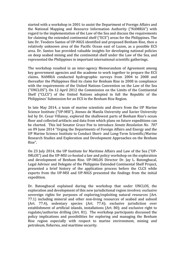 Benham rise – the rising star of philippine resources | PDF