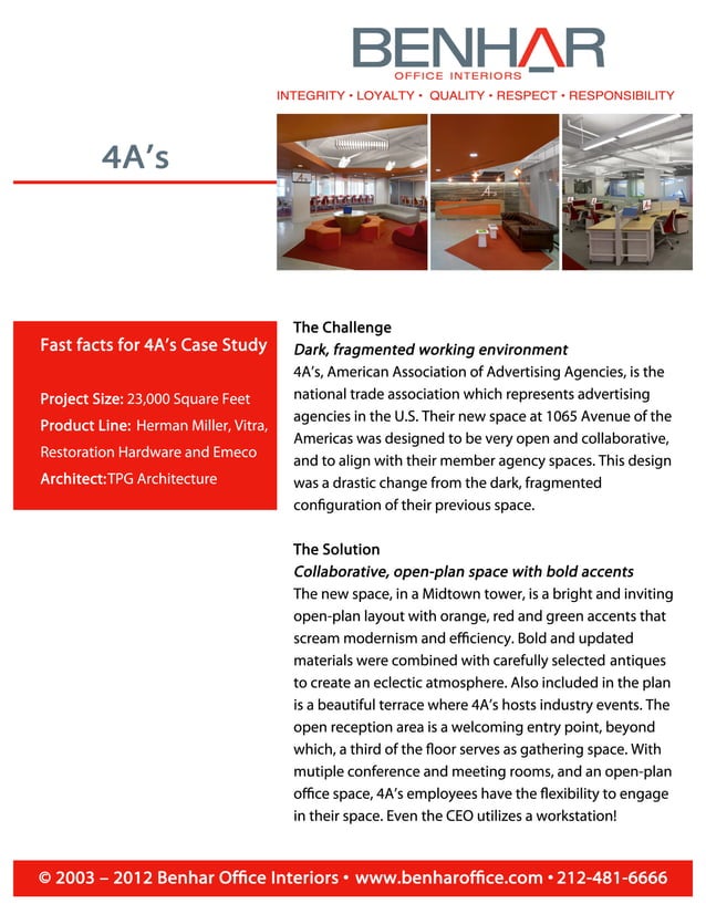 Benhar Office Interiors Case Study | PDF