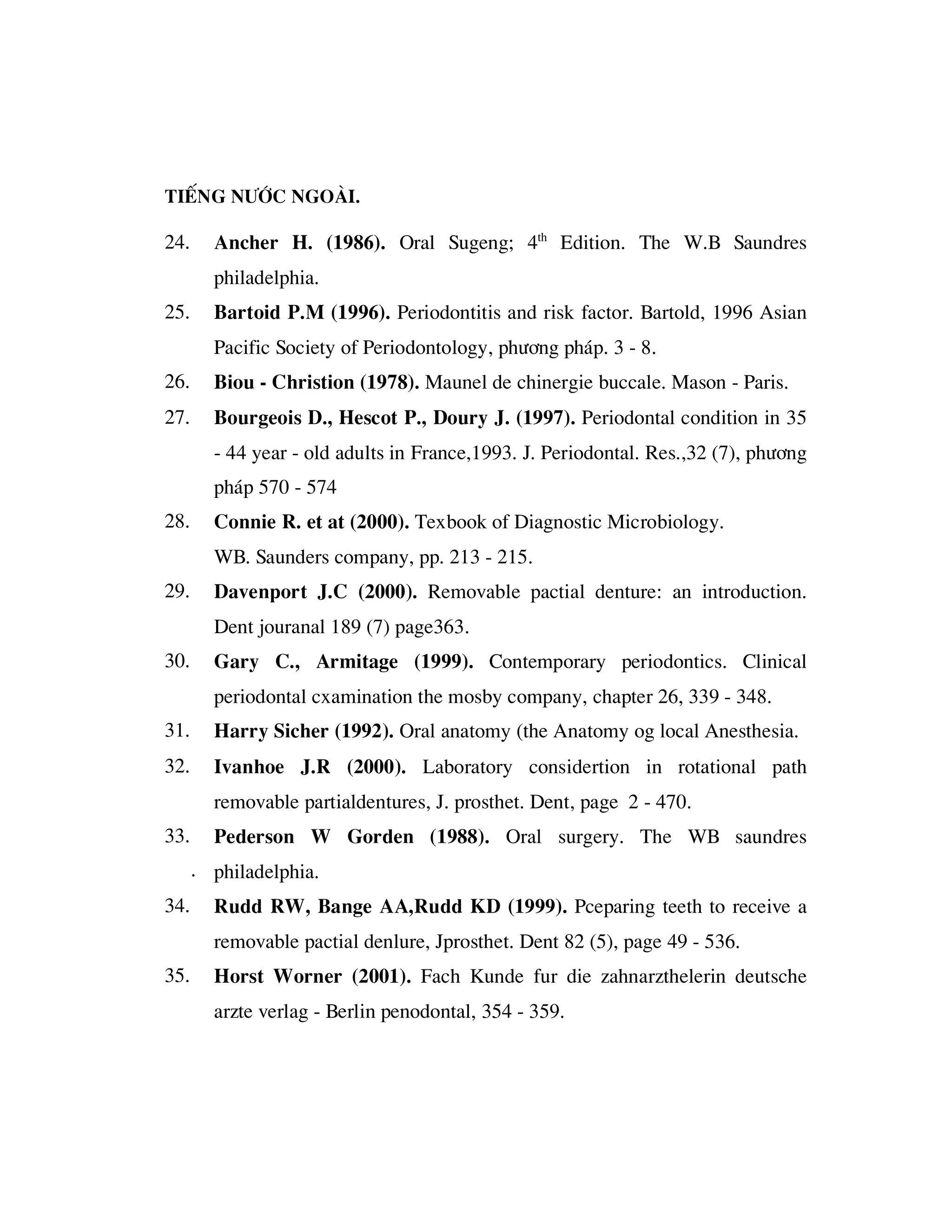 Benh hoc rang mieng hvqy | PDF