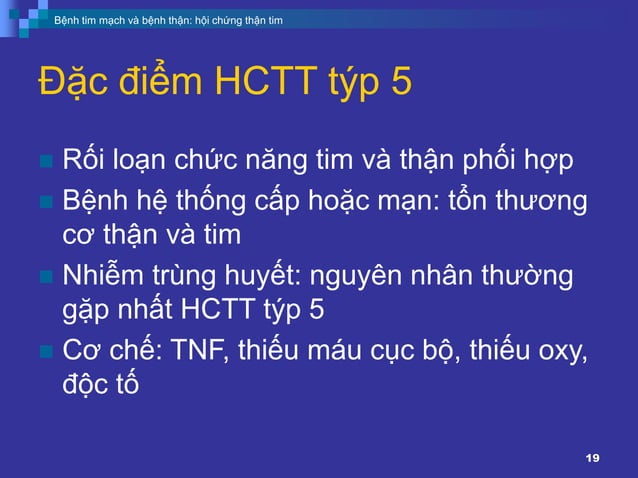 Benh tim mach va benh than hoi chung than tim | PPT