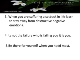 Be nice to yourself | PPTX