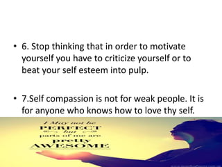 Be nice to yourself | PPTX