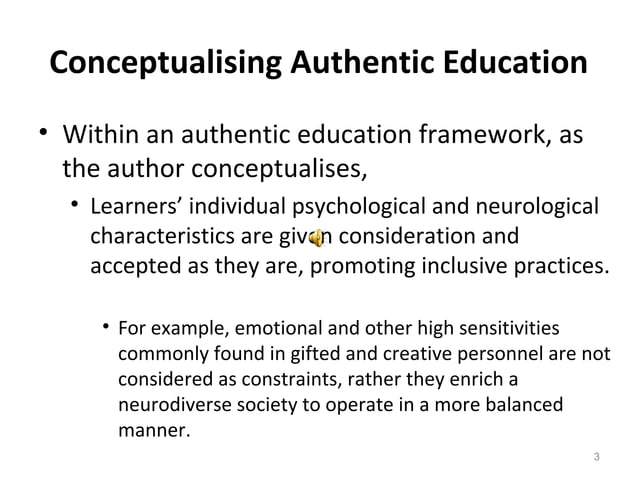 Benifits of Authentic Education | PPT