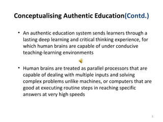 Benifits of Authentic Education | PPT