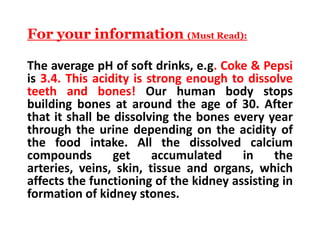 Benifits of : Coke and Pepsi | PPSX
