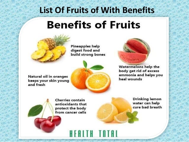 Benifits Of Eating Fruits
