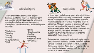 Benifits of Individual And Team Sports-Group 7.pptx