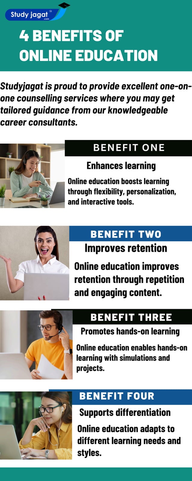 Top Best 4 Benifits of Online Education. | PDF