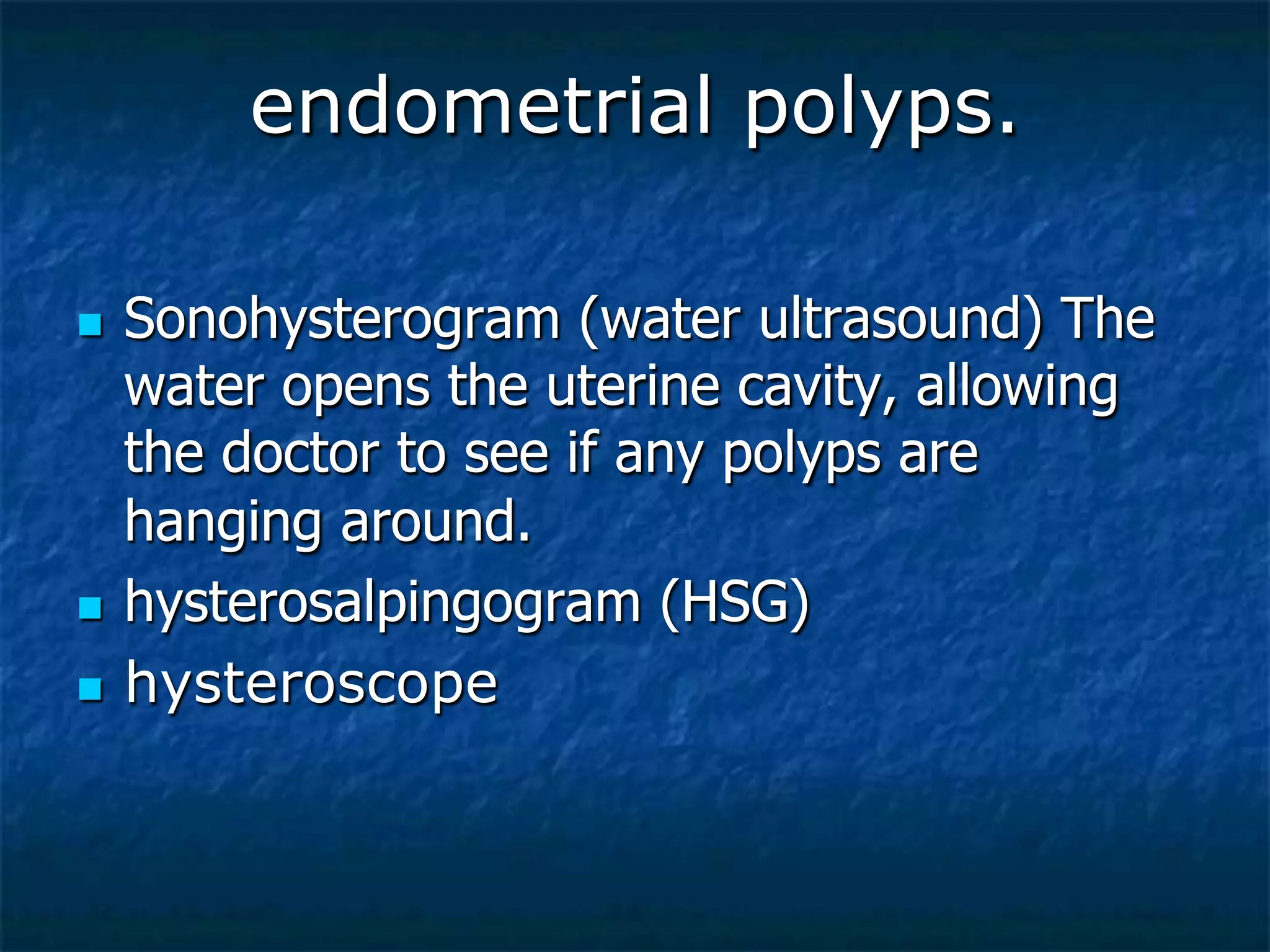 Benign disease of the uterus | PDF