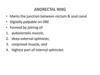 Benign anal and perianal conditions | PPT