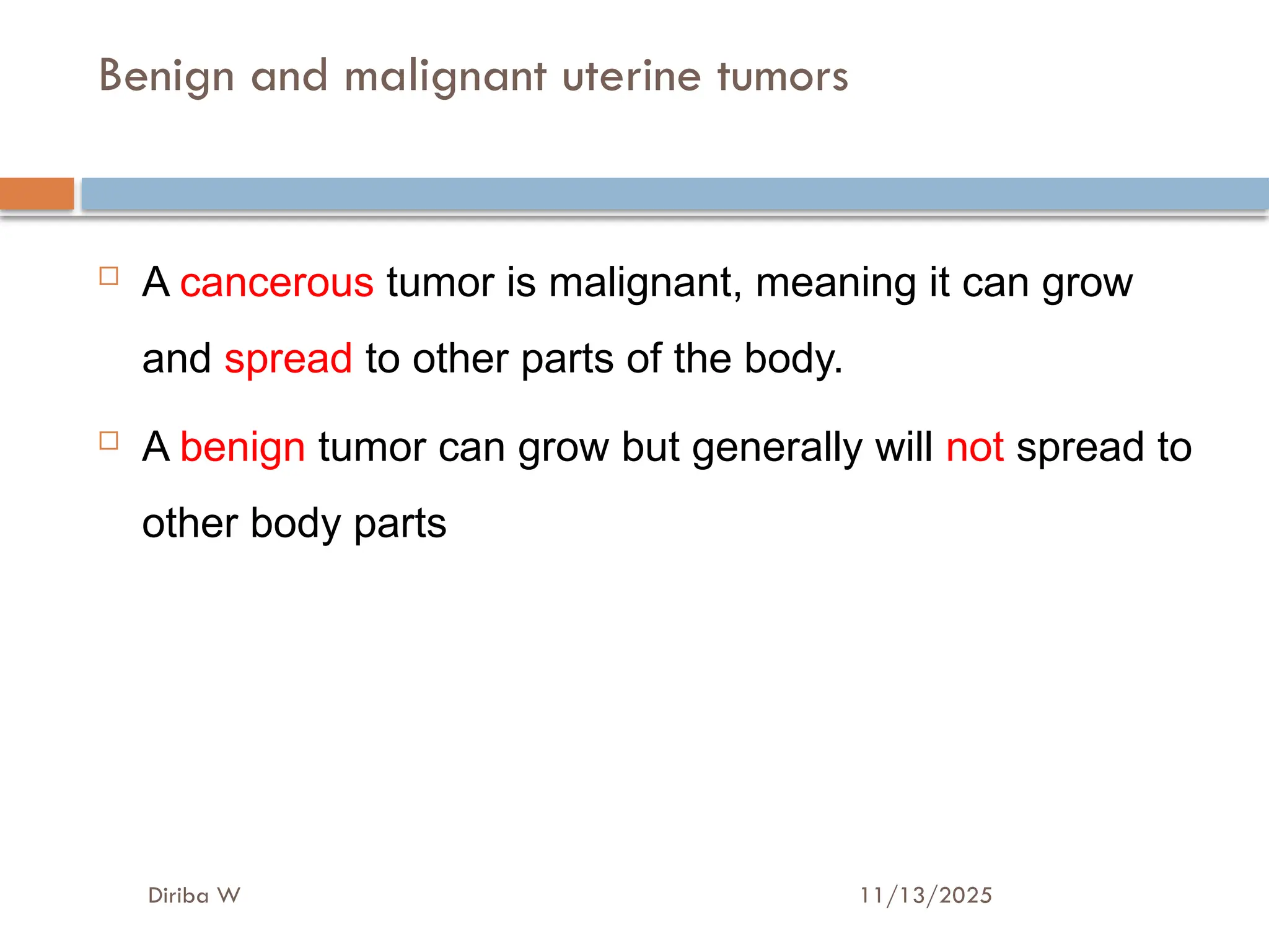 Benign and malignant uterine tumors.pptx