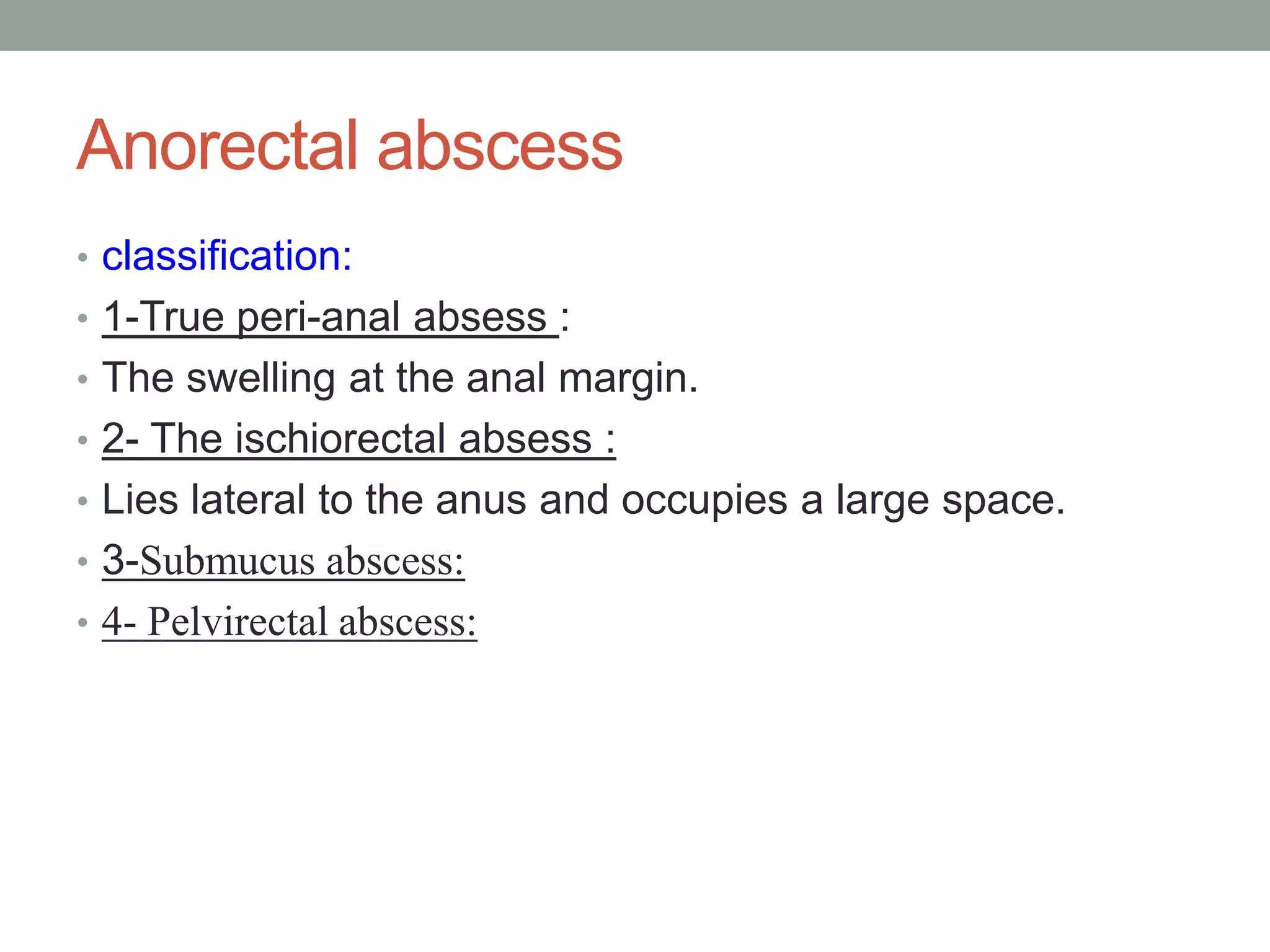 Benign anorectal disease | PPTX