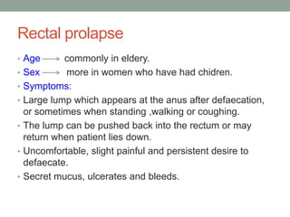Benign anorectal disease | PPTX