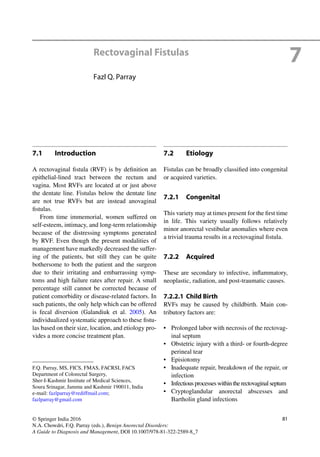 Benign anorectal disorders | PDF