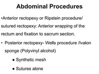 Benign anorectal disorders 2 | PPT