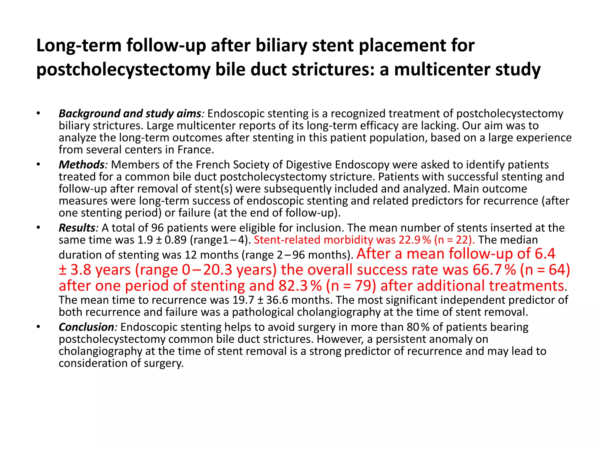 Benign biliary stricture | PPTX