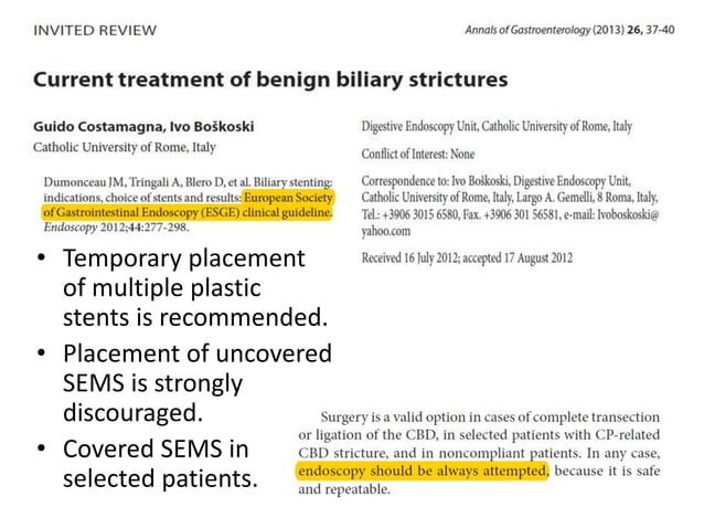 Benign biliary stricture | PPTX