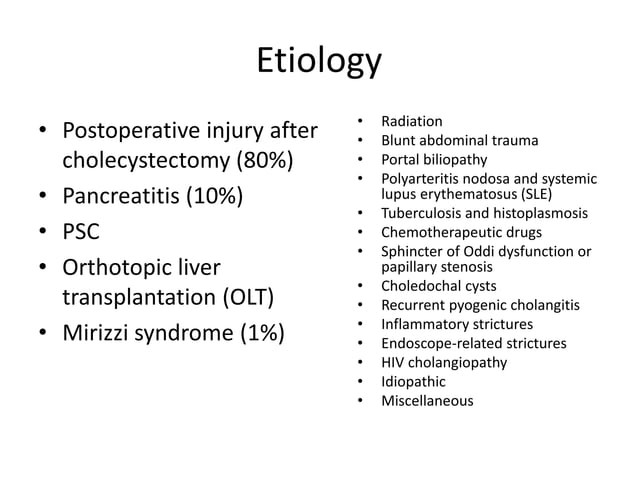 Benign biliary stricture | PPTX